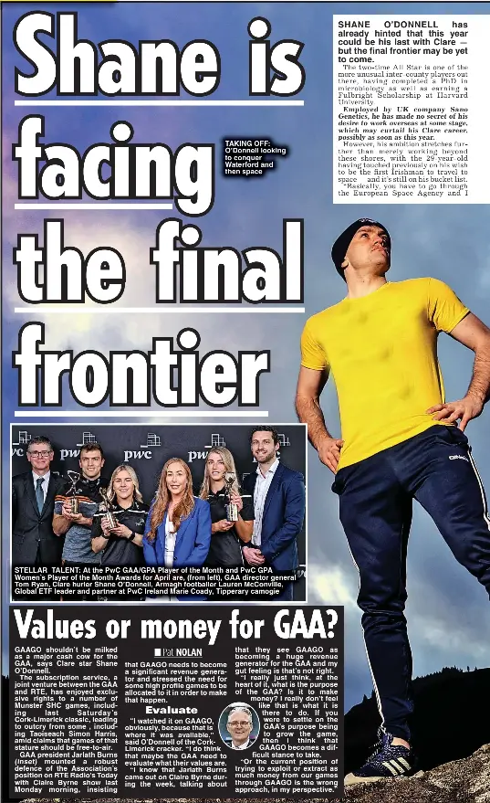 FULBRIGHT SPARK HAS OUT Shane is facing the final frontier - PressReader