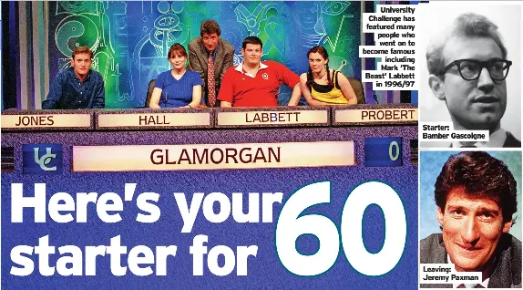 Here’s your starter for 60 - PressReader