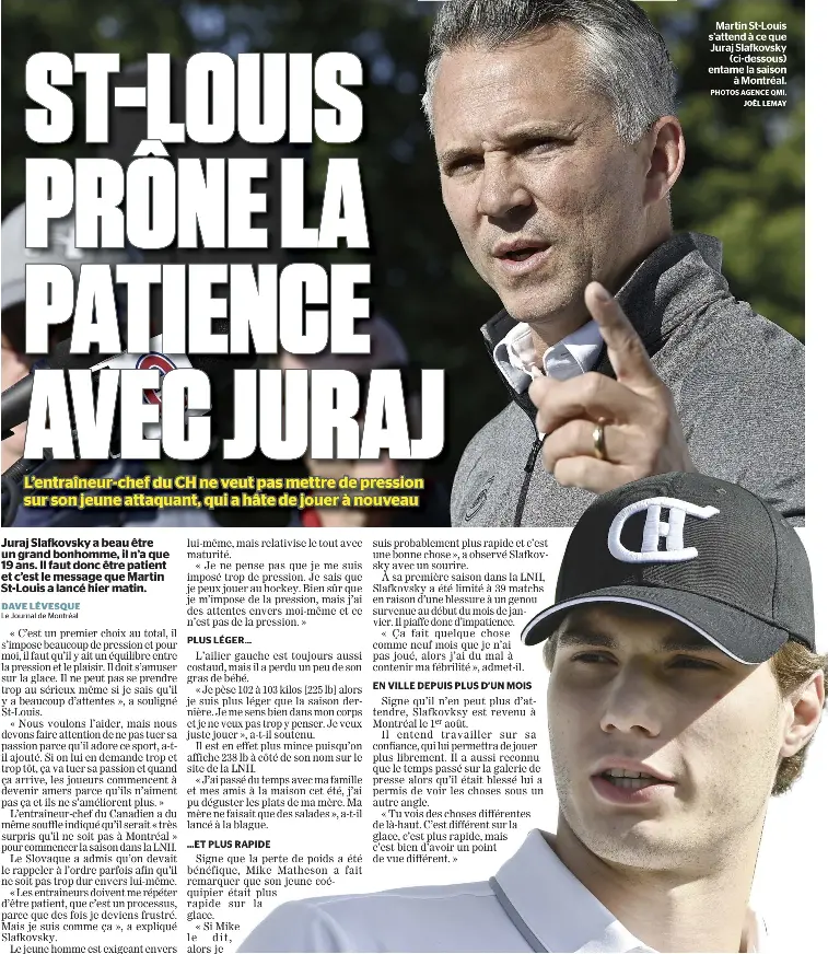 ST-LOUIS PRÔNE LA PATIENCE AVEC JURAJ - PressReader