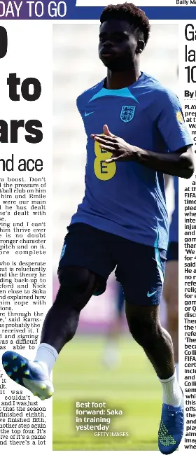 Saka WOULD take penalty to heal Euro scars - PressReader