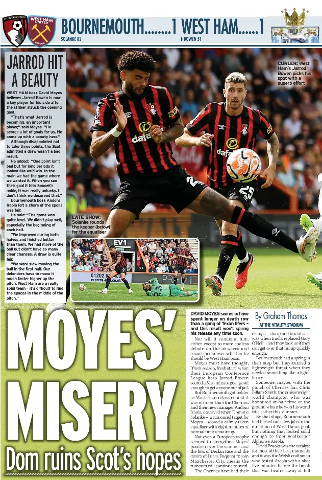 MOYES’ MISERY Dom ruins Scot’s hopes - PressReader
