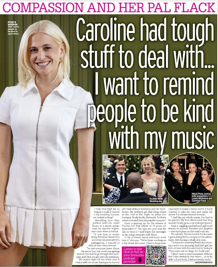 Caroline had tough stuff to deal with... I want to remind people to be ...