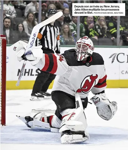 Allen tout feu tout flamme avec les Devils - PressReader