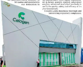 Celogen Lanka receives outstandin­g honours at the Sri Lanka National ...