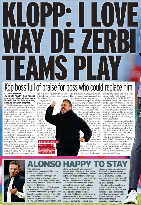 KLOPP: I LOVE WAY DE ZERBI TEAMS PLAY - PressReader