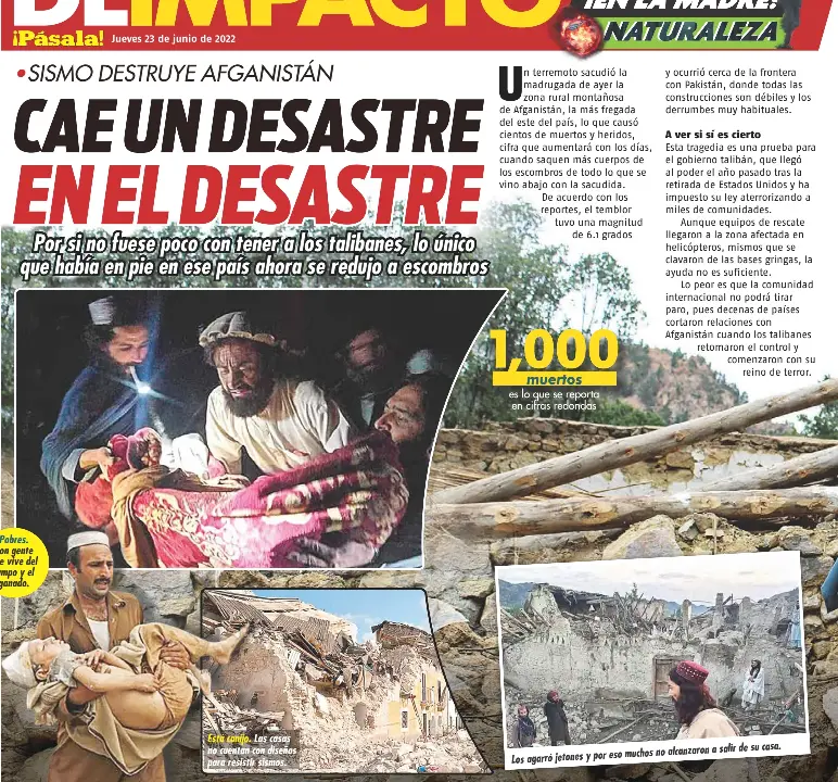 CAE UN DESASTRE EN EL DESASTRE - PressReader