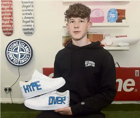 Young entreprene­ur preparing to open his second sneaker store ...