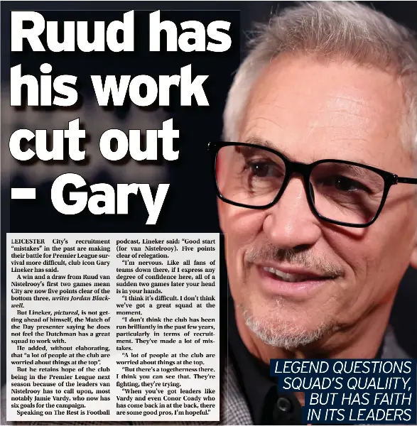 Ruud has his work cut out – Gary - PressReader