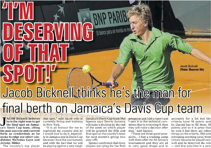‘I’M DESERVING OF THAT SPOT!’ - PressReader