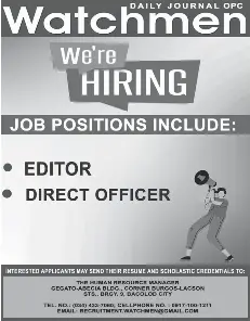 NEW BACOLOD CITY DEPARTMENT TO BOOST ENTRY OF NEW INVESTORS - PressReader