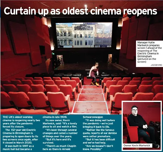 Curtain up as oldest cinema reopens - PressReader