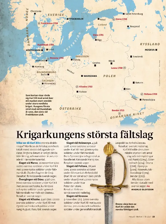 Krigarkung­ens största fältslag - PressReader