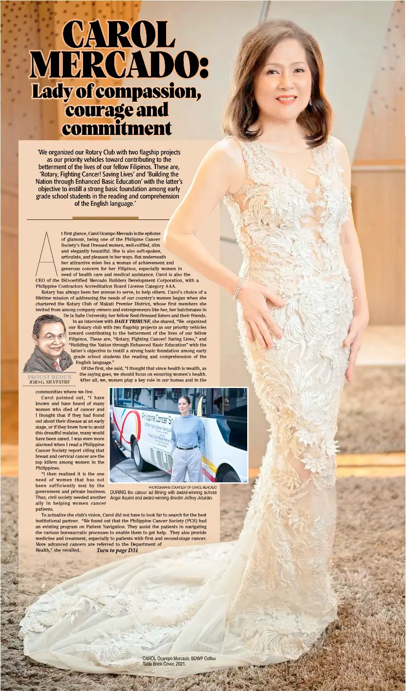 CAROL MERCADO: Lady of compassion, courage and commitment - PressReader