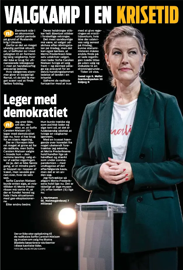 VALGKAMP I EN KRISETID - PressReader