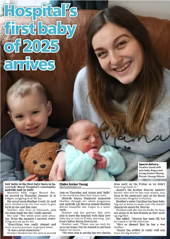 Hospital’s first baby of 2025 arrives - PressReader