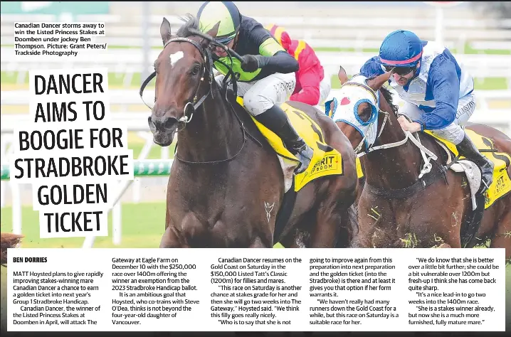 DANCER AIMS TO BOOGIE FOR STRADBROKE GOLDEN TICKET - PressReader