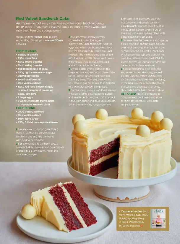 Red Velvet Sandwich Cake - PressReader