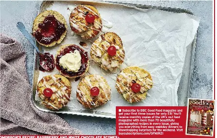 Bakewell tart scones - PressReader