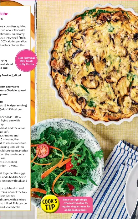 Creamy Garlic Mushroom Quiche - PressReader