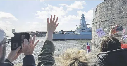 HMS Duncan leaves home for Red Sea - PressReader