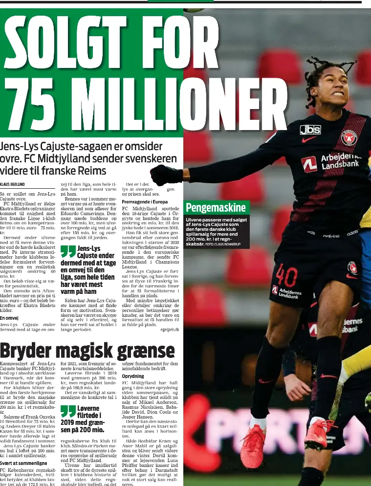 SOLGT FOR 75 MILLIONER - PressReader