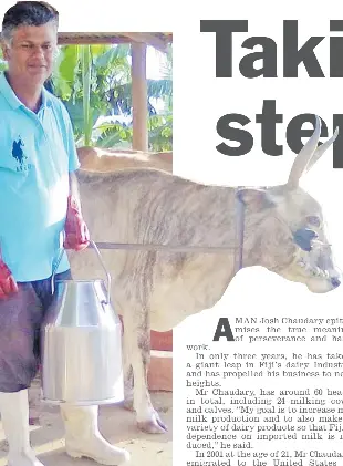 Taking a bold step in dairy - PressReader