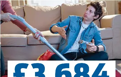 £3,684 annual cost of having an adult child live at home An expert’s clever formula to work out ...