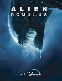 'Alien: Romulus' to stream Jan. 1 on Disney+ - PressReader
