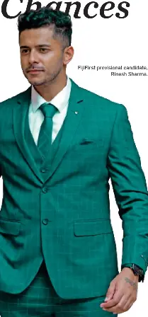 FijiFirst’s Youngest Provisiona­l Candidate Confident Of Chances ...