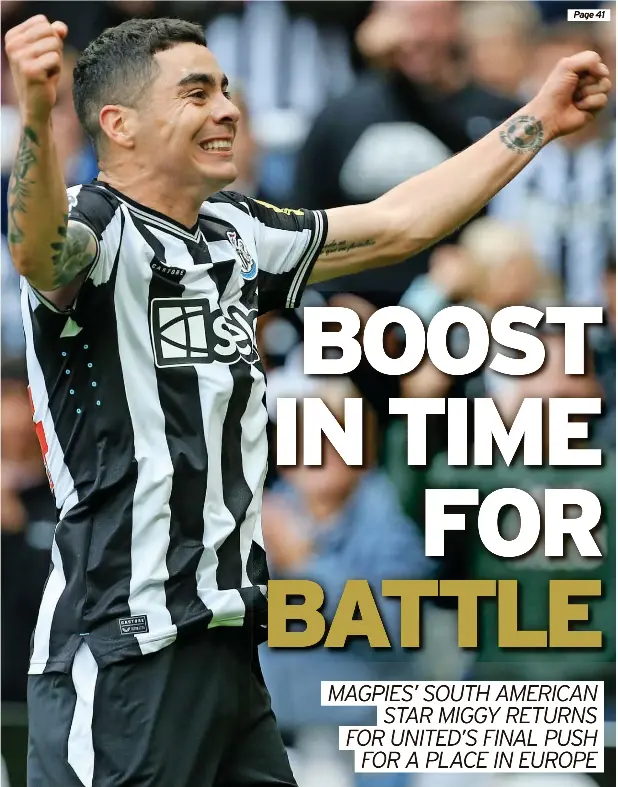 BOOST IN TIME FOR BATTLE - PressReader
