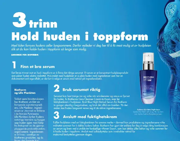 3trinn Hold huden i toppform - PressReader