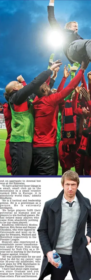 The making of Graham Potter: From rapping in a woolly hat to dancing in Swan Lake! - PressReader