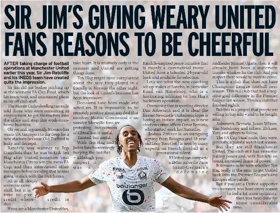 SIR JIM’S GIVING WEARY UNITED FANS REASONS TO BE CHEERFUL - PressReader