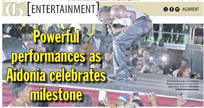 Powerful performanc­es as Aidonia celebrates milestone - PressReader