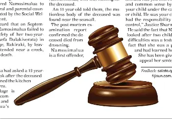 Woman Cops Suspended Term for Son’s Death - PressReader