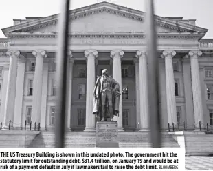 US Treasury risks July payment default if lawmakers fail to raise debt ...