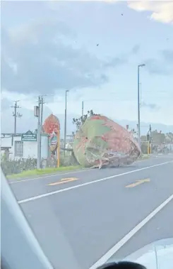 Thirsty Scarecrow strawberry blown off by gale force wind - PressReader
