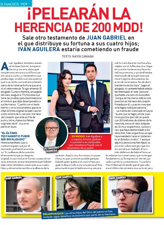 ¡PELEARÁN LA HERENCIA DE 200 MDD! - PressReader