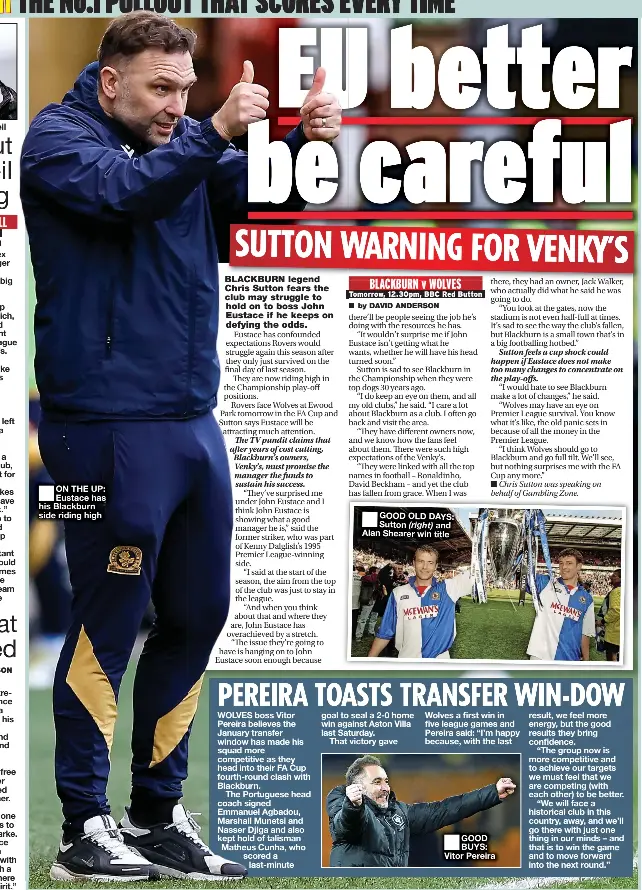 BLACKBURN v WOLVES EU better be careful - PressReader