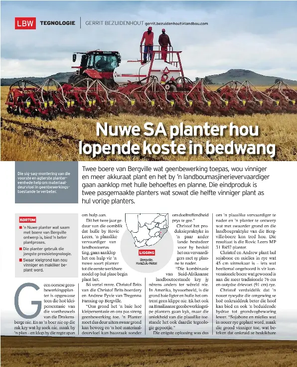SA boere verskaf vonk vir unieke planter - PressReader