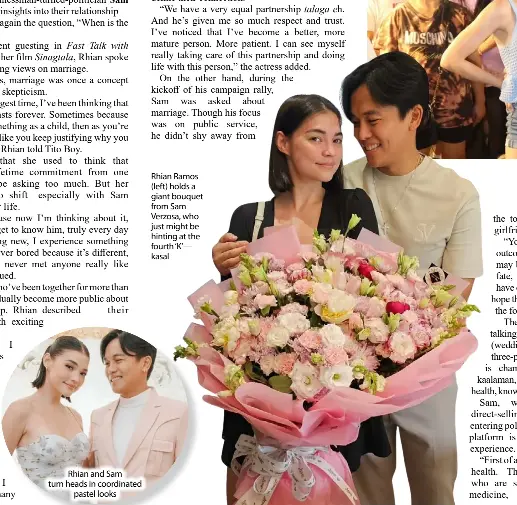 Sam Verzosa opens up about dream of marrying Rhian Ramos - PressReader