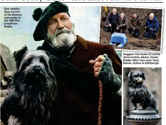 Together after almost 50 years... the TWO most famous dogs in Scotland ...