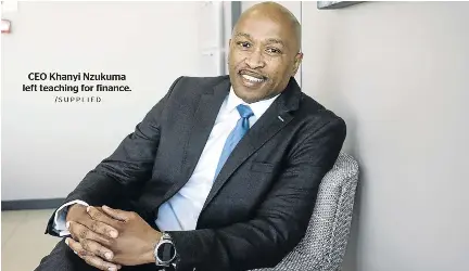 Glacier CEO Nzukuma learnt early in life how to manage his finances ...