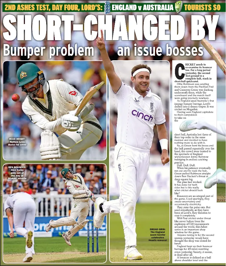 SHORT-CHANGED BY Bumper problem an issue bosses - PressReader