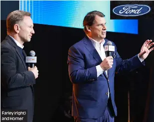 FORD BOSS FARLEY BUOYED BY PROGRESS ON F1 POWERPLANT - PressReader
