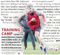 Gaza war overshadow­s football team’s training - PressReader