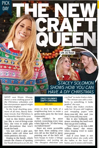 STACEY SOLOMON SHOWS HOW YOU CAN HAVE A DIY CHRISTMAS - PressReader
