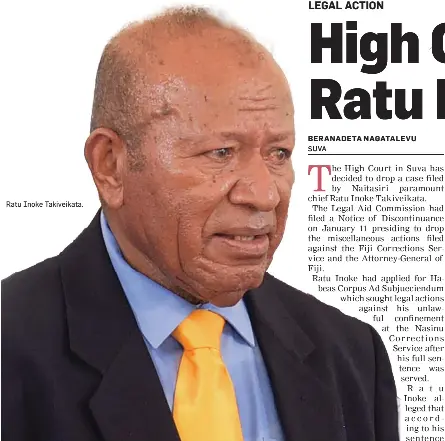 High Court Drops Ratu Inoke’s Case - PressReader