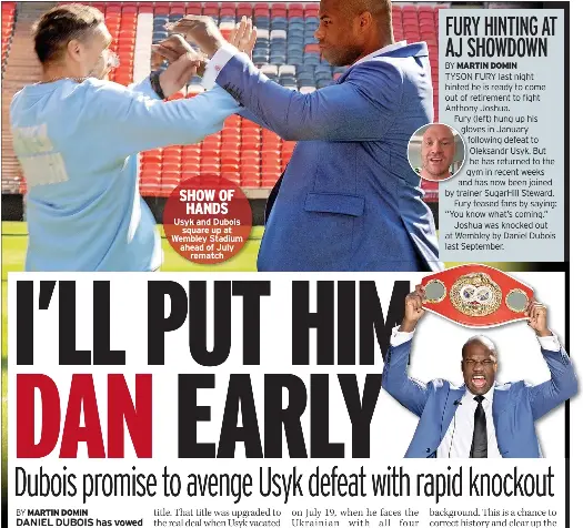 I’LL PUT HIM DAN EARLY - PressReader