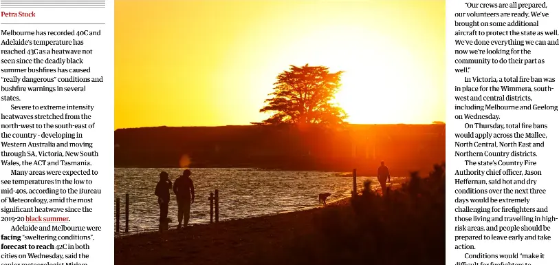 Melbourne hits 40C as Australia’s most severe heatwave in six years ...